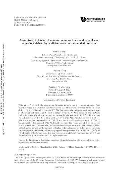 pdf asymptotic behavior of non autonomous fractional p laplacian