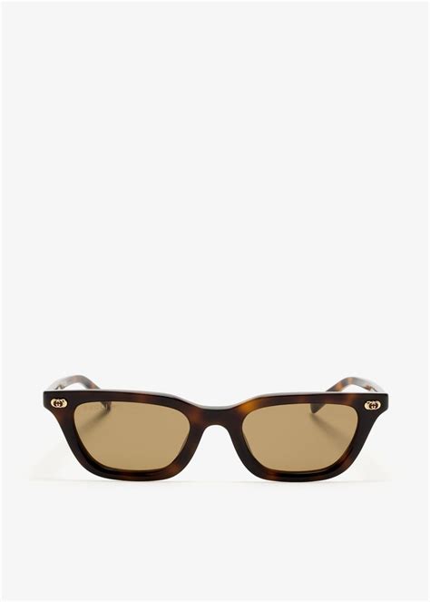 Gucci Cat Eye Sunglasses For Adult Unisex Men Women Brown In Ksa