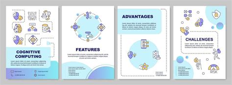 Cognitive Computing Creative Gradient Brochure Template Leaflet Design
