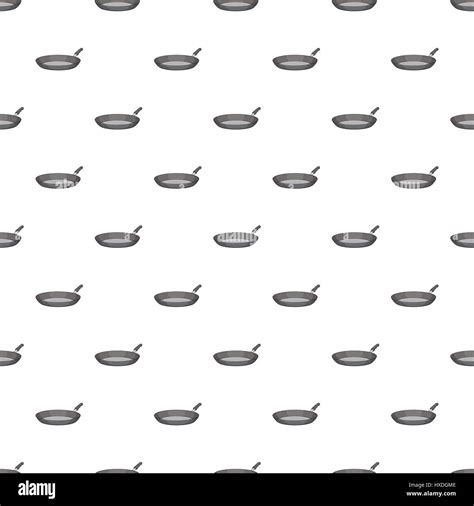 Frying Pan Pattern Cartoon Style Stock Vector Image And Art Alamy