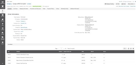 View Order Details Orocommerce Orocrm And Oroplatform Documentation