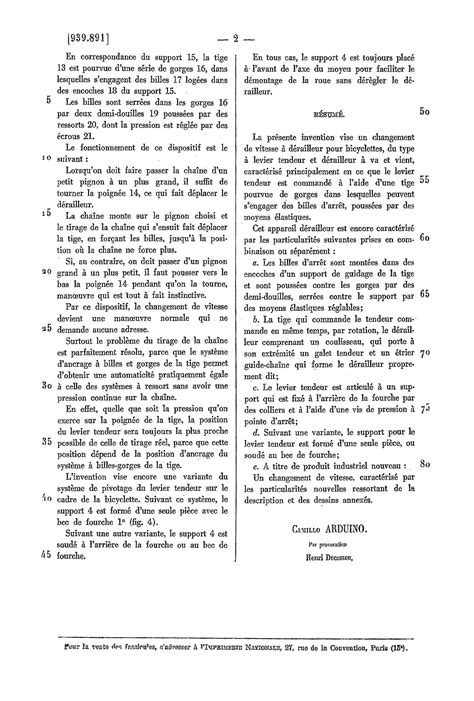 French Patent 939891 Arduino Scan 2