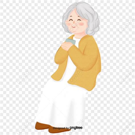 할머니 일러스트캐릭터늙은 여자만화 Png 일러스트 무료 다운로드 Lovepik