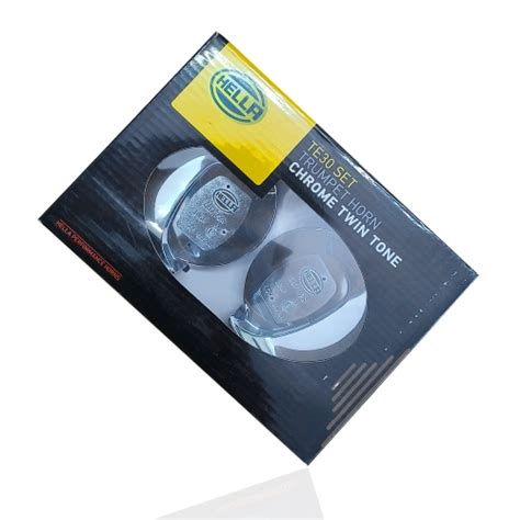 Hella Te30 Chrome Twin Tone Trumpet Horns For Car And Bikes