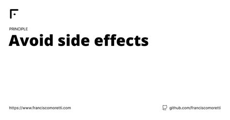 avoid side effects code tips 📚