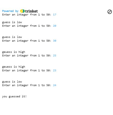 number guessing game