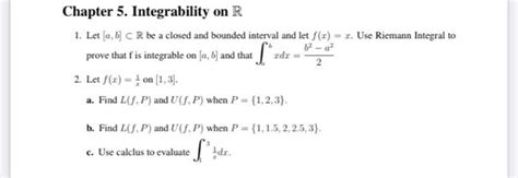 solved 1 let [a b]⊂r be a closed and bounded interval and