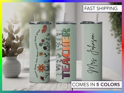 Personalized Tumbler For Teacher T Custom Name Teacher Tumbler