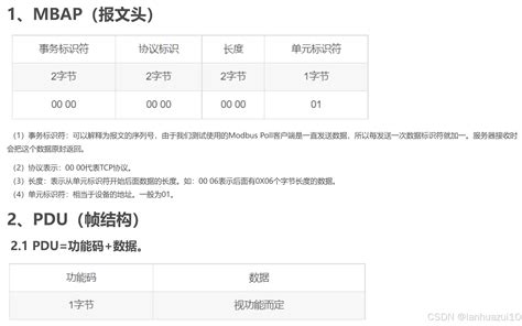 Modbustcp协议报文详细分析 Csdn博客