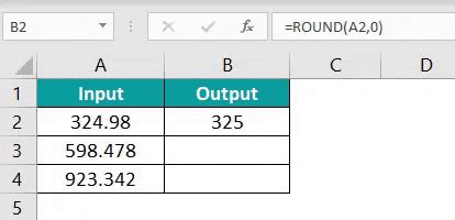 ROUND Excel Function Formula Examples How To Use