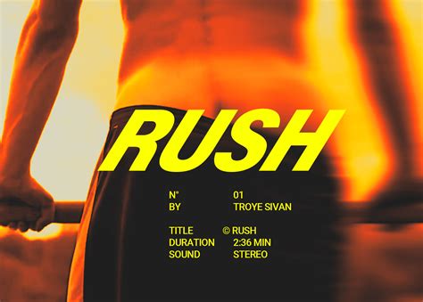 Rush Troye Sivan Cd Cover Behance