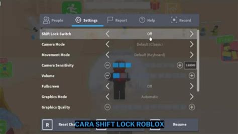 Cara Shift Lock Di Roblox Dengan Mudah Terbaru