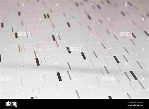 Dna Analysis Data With Genetic Information As Background Closeup