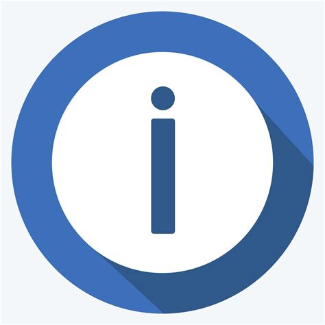 Icon About Suitable For Mobile Apps Symbol Long Shadow Style Simple Design Editable Design