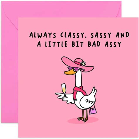 Classy And Sassy Friendship Card Friendship Cards The Ted Type