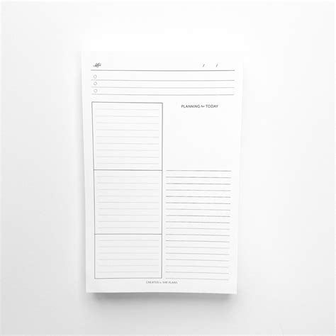 Daily Block Notepad She Plans