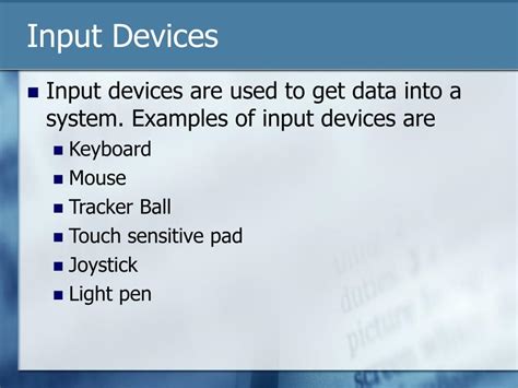 PPT Input And Output Devices PowerPoint Presentation Free Download ID