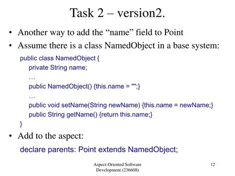 Ppt Aspect Oriented Software Development Aosd Tutorial 3
