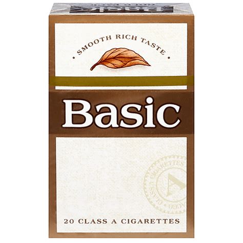 Basic Flip Top Box Cigarettes Gold Pack 20 Ea Cigarettes Sinclair Foods