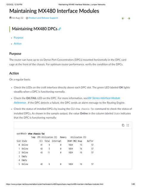 Mx480 Universal Routing Platform Hardware Guide Pdf Optical Fiber