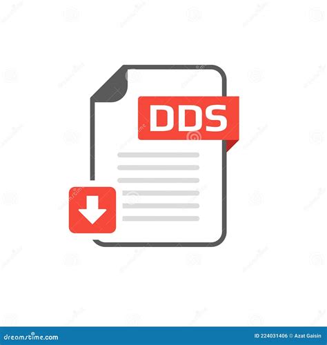 Download Dds File Format Extension Icon Stock Illustration