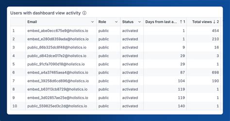 usage monitoring holistics docs 4 0