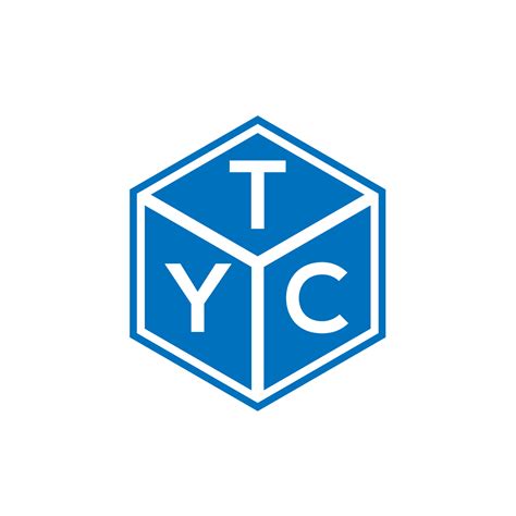 Diseño De Logotipo De Letra Tyc Sobre Fondo Negro Concepto De Logotipo