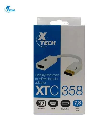 ADAPTADOR X TECH C CONEC DISPLAYTORT A HDMI HEMBR