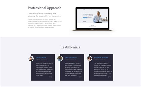 Personal Website HTML Template For Freelancers Novi