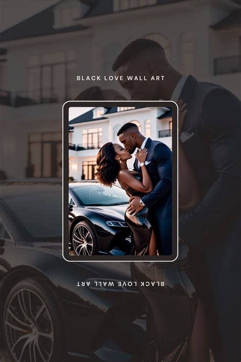 Passionate Black Love Printable Wall Art Jamie London Clay