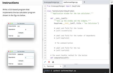 instructions breezypythongui py t axformwithgui py