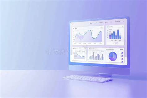 Modern Crm Software Interface On A Sleek Desktop With Data