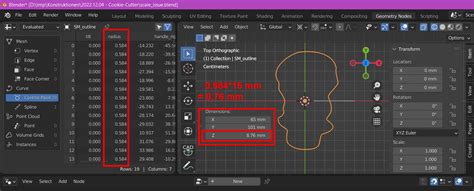 Scale Issue With Curve To Mesh Geometry Node And Profile Curve Blender Stack Exchange