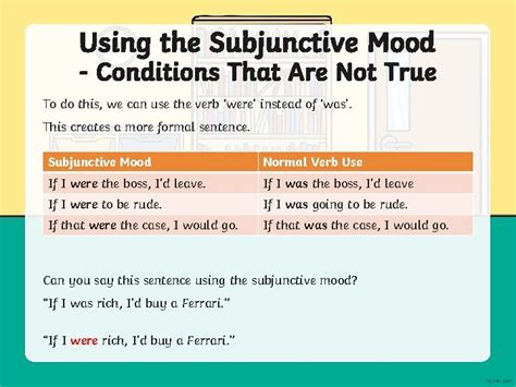 What Is The Subjunctive Mood The Subjunctive Mood