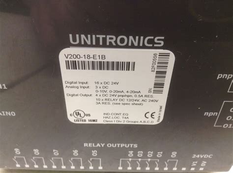Unitronics V230 13 B20b Vision 230 Programmable Controller V200 18 E1b
