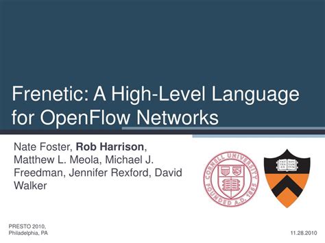 PPT Frenetic A High Level Language For OpenFlow Networks PowerPoint Presentation ID