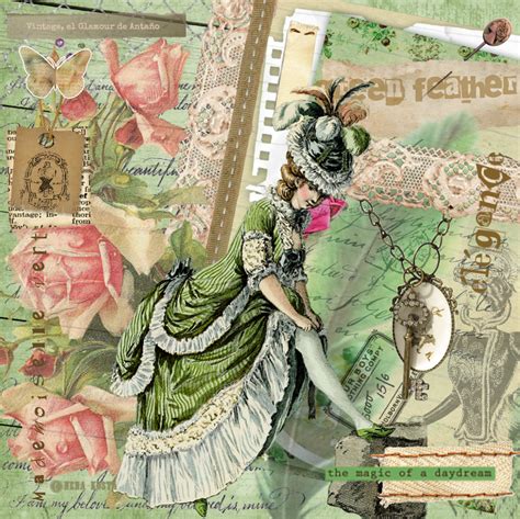 Láminas Digitales Vintage Tarjetas Pin Ups Flores Navidad