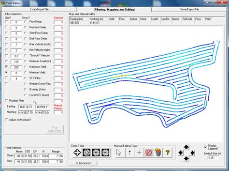Improving Yield Map Quality By Reducing Errors Through Yield Data File Post Processing AgroTIC
