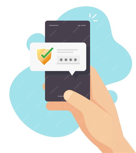 Premium Vector Password Code Verification Security Protection For Authorization Notice On