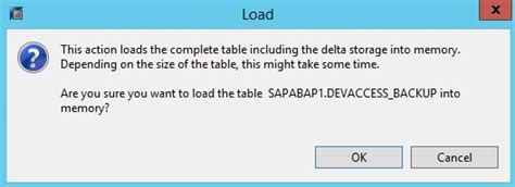 How To Load Unload Table In Sap Hana Database