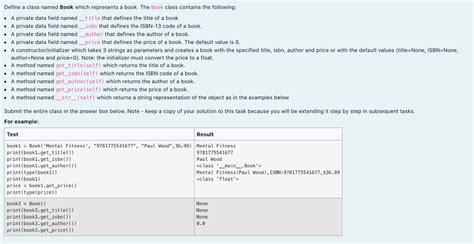 solved define a class named book which represents a book
