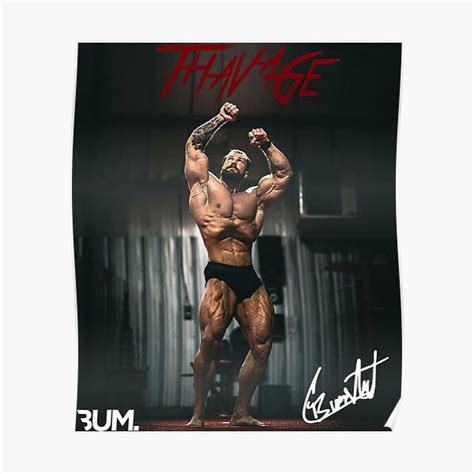Cbum Chris Bumstead Bodybuilding Gym Poster For Sale By Gear X Redbubble