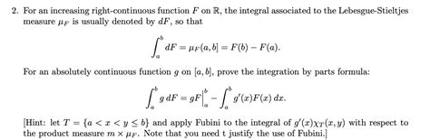 solved for an increasing right continuous function f ﻿on r