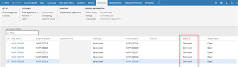 Sales Order Status With Dynamics 365 Finance And Operations Hardiks Dynamics Blog