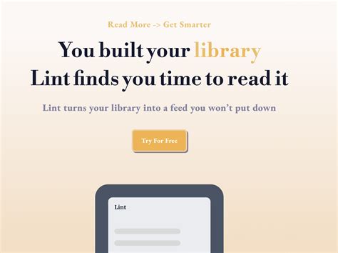Lint Turn Your Ebook Library Into Feeds You Cant Put Down