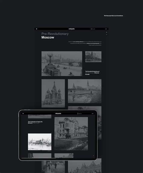 Minimalist Mobile And Desktop Web Design Concept For Wikipedia