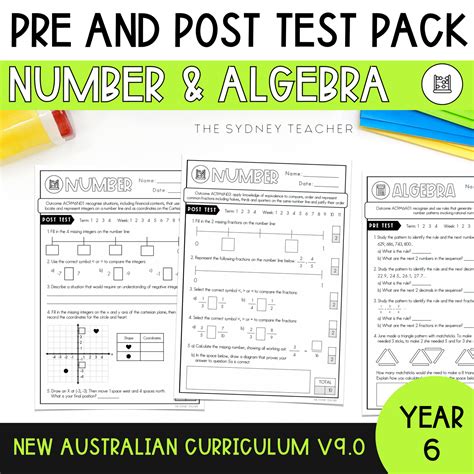 Year 6 Number And Algebra Test Pack ⭐️ The Sydney Teacher