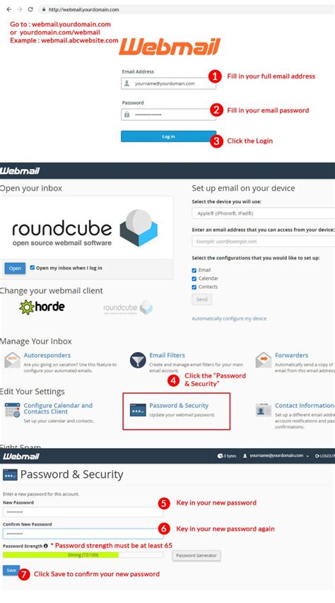 How To Reset Webmail Password