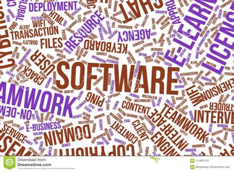 Compiled Conceptual Word Cloud For Business Information Technology Or It Royalty Free Stock