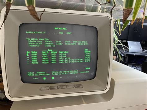 Doing Groupware Like Its 1985 Ibm 5291 Terminal Connected To A 9406 S20 Running Os 400 V4r4
